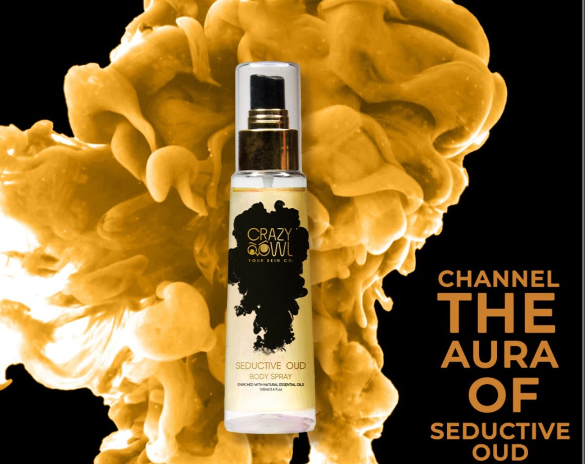 Seductive Oud Body Spray – Crazy Owl - Your Skin Co.