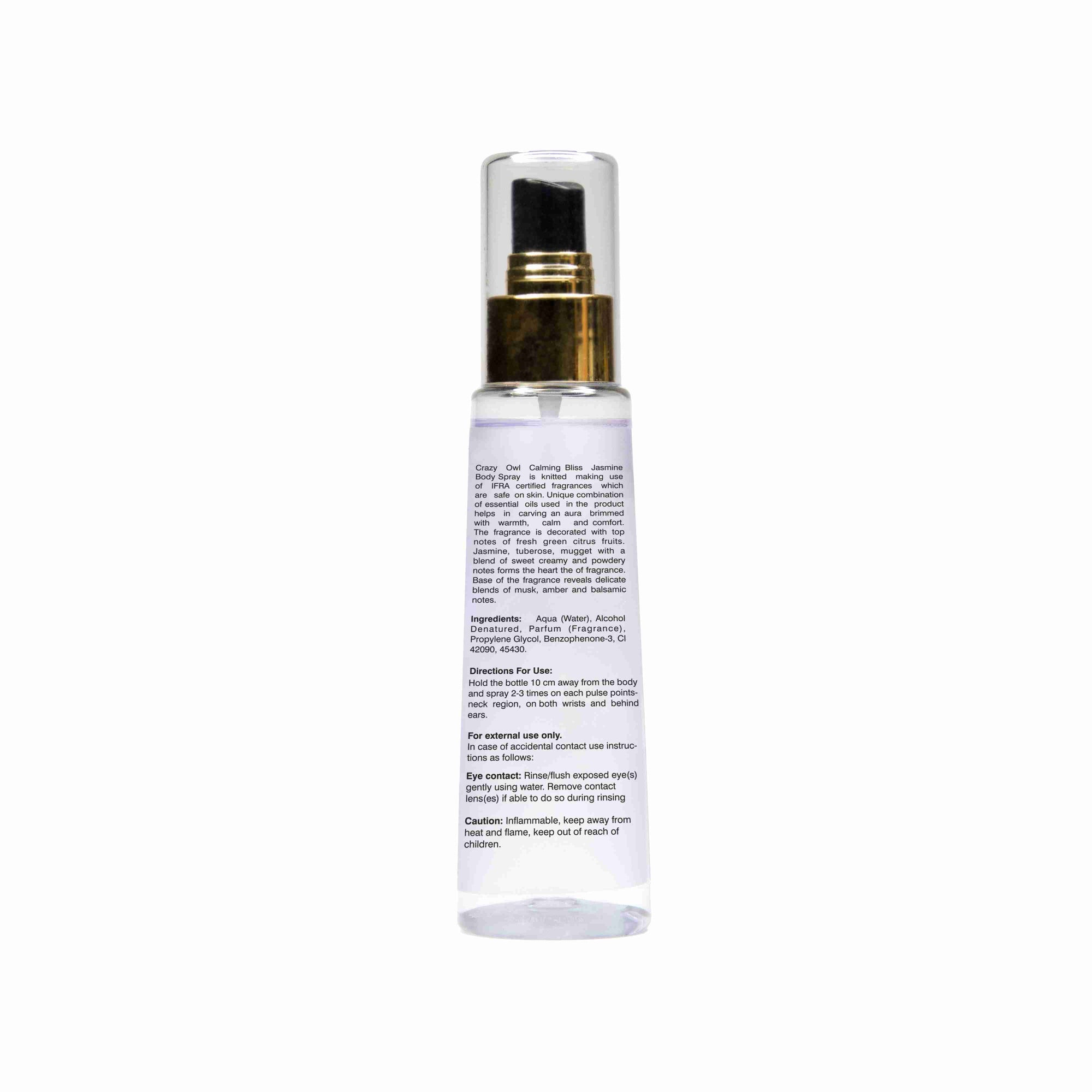 Buy Calming Bliss Jasmine Body Spray – Crazy Owl - Your Skin Co.