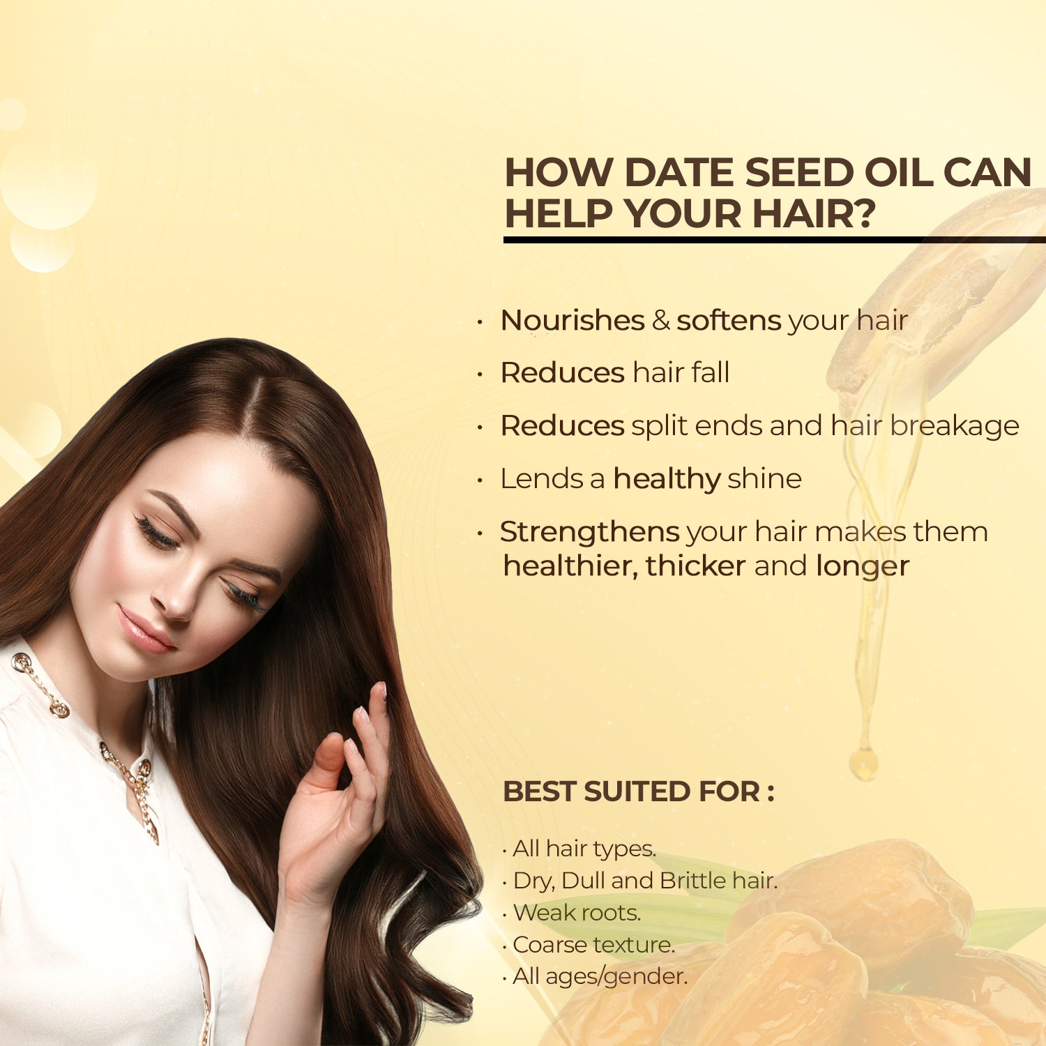 Buy Dates Seed Oil and Hair Conditioner for Hair Care Solutions – Crazy ...