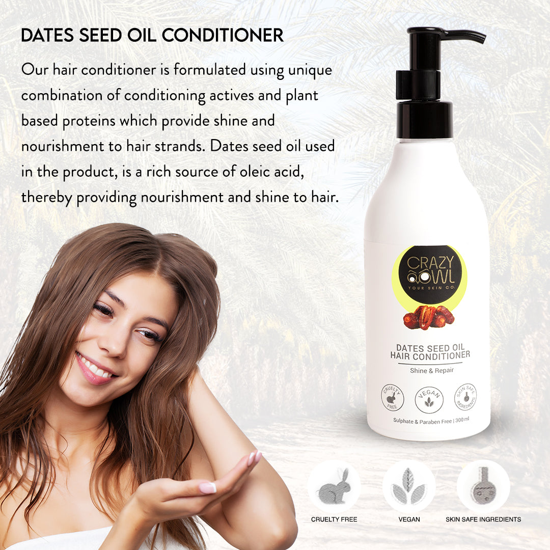Buy Dates Seed Oil and Hair Conditioner for Hair Care Solutions – Crazy ...