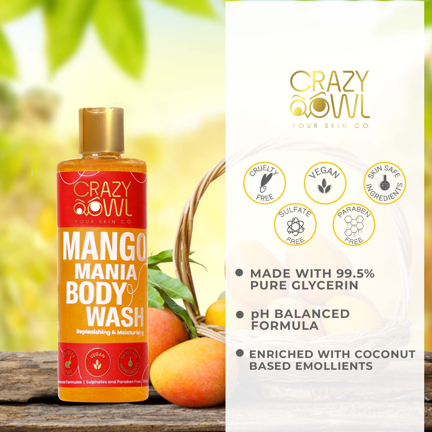 Mint & Mango Body Wash Combo – Crazy Owl - Your Skin Co.